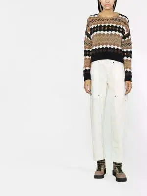 Brunello Cucinelli Contrast-stitching Straight-leg Jeans