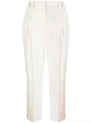 Brunello Cucinelli Cropped Cotton Trousers