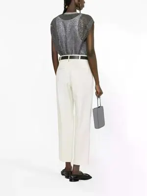 Brunello Cucinelli Cropped Cotton Trousers