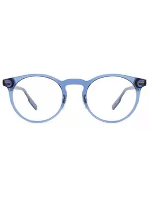 Zegna Round Frame Eyeglasses - Blue