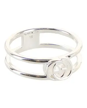 Gucci Interlocking G Cutout Ring - Silver