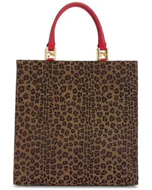 FWRD RENEW Fendi Leopard Print Tote Bag