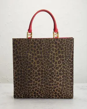 FWRD RENEW Fendi Leopard Print Tote Bag