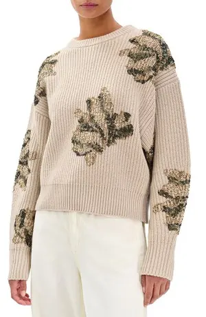 Rag & Bone Julie Sequin Wool Sweater