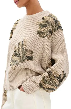 Rag & Bone Julie Sequin Wool Sweater