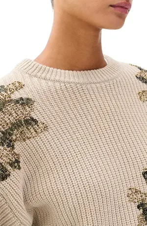 Rag & Bone Julie Sequin Wool Sweater
