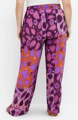 City Chic Printed Wide Leg Pants