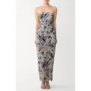 SAU LEE Meryl Strapless Sequin Gown