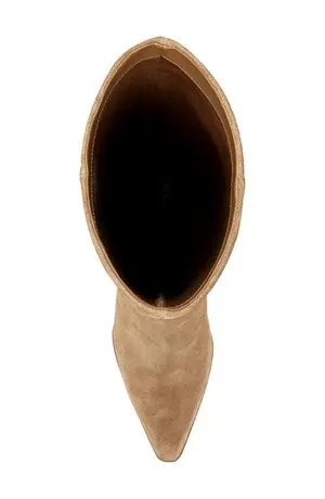 Marc Fisher Tarrie Tall Block Heel Boot - Medium Natural