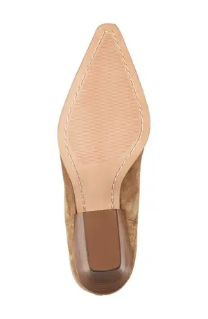 Marc Fisher Tarrie Tall Block Heel Boot - Medium Natural