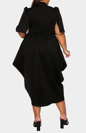 L I V D Aesira Tulip Hem Maxi Dress - Black