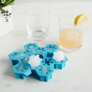 TRUEZOO Snowflake Silicone Ice Cube Tray