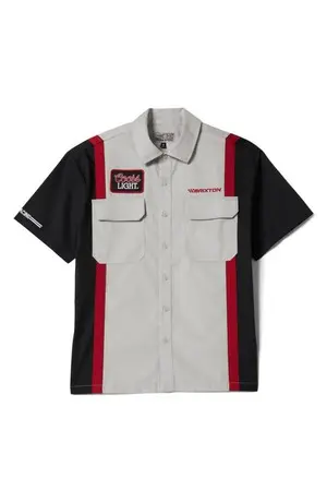 Brixton Coors Light Shake Down Short Sleeve Button-up Shirt