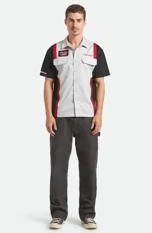 Brixton Coors Light Shake Down Short Sleeve Button-up Shirt