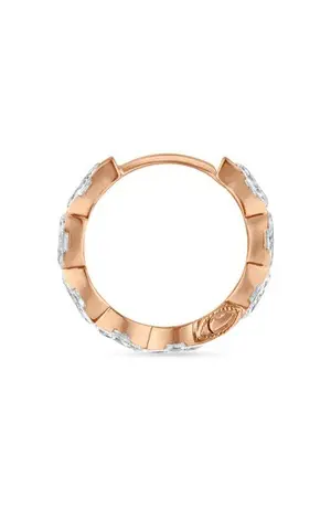 MARIA TASH Diamond Marquise Single Hoop Earring
