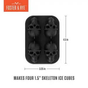 FOSTER & RYE Skull Ice Mold
