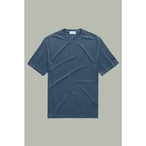 WOLF VS. GOAT (WVG) Light Weight Viscose Short Sleeve Crewneck - Blue