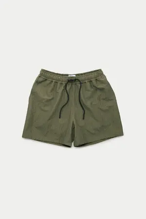 WOLF VS. GOAT (WVG) Swim Shorts 7-inch Inseam Olive