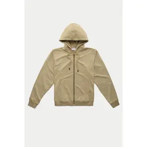 WOLF VS. GOAT (WVG) Barni Zip-up Fleece Hoodie - Lt. Brown