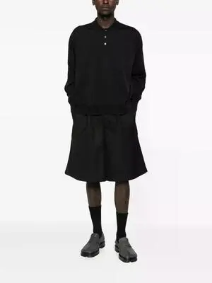 Comme Des Garçons Long-sleeved Polo Shirt - 2 Black