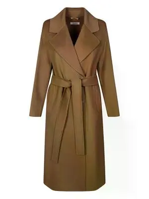 Max Mara Belted Heller Coat - Brown