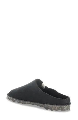 Fly London Natura Wool Felt Mule - Black