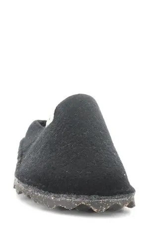 Fly London Natura Wool Felt Mule - Black
