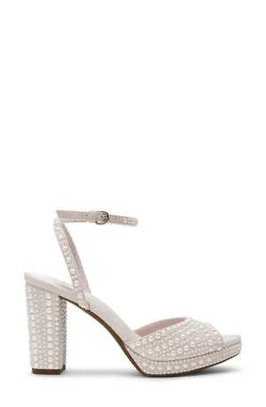 Anne Klein Vanna Platform Sandals - Bone
