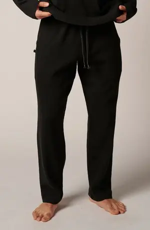 LEISURE LAB Cozy Cotton Sweatpants - Fireside