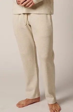 LEISURE LAB Cozy Cotton Sweatpants Marshmellow
