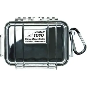 PELICAN 1010 Micro Case For Iphone, Cell Phone, Gopro, Camera - Black/clear