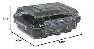 PELICAN 1010 Micro Case For Iphone, Cell Phone, Gopro, Camera - Yellow/clear