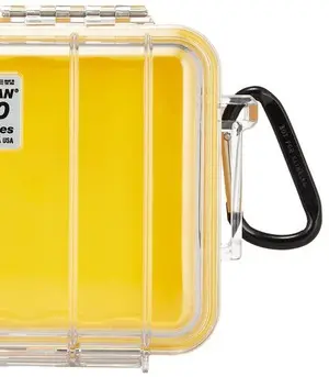 PELICAN 1040 Micro Case For Iphone, Cell Phone, Gopro, Camera - Yellow/clear