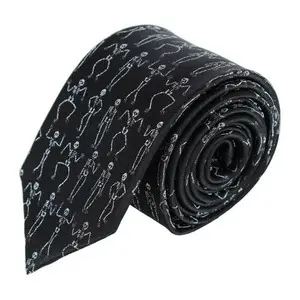 Trafalgar Davy Bones" Silk Necktie - Black