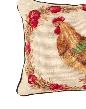 C&F HOME Harvest Rooster Needlepoint Accent Pillow