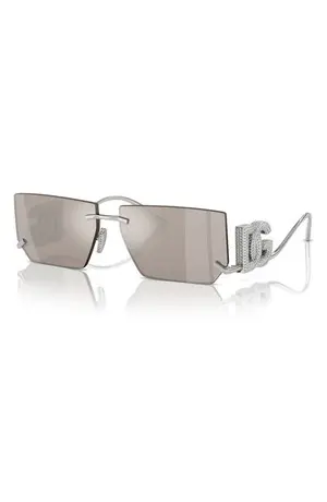 Dolce & Gabbana 60mm Rectangular Sunglasses