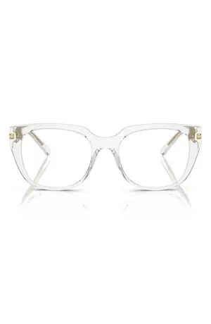 Dolce & Gabbana 53mm Square Optical Eyeglasses - Crystal/demo Lens