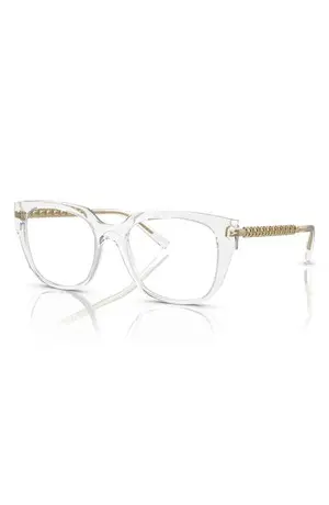 Dolce & Gabbana 53mm Square Optical Eyeglasses - Crystal/demo Lens
