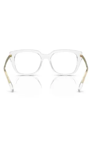 Dolce & Gabbana 53mm Square Optical Eyeglasses - Crystal/demo Lens