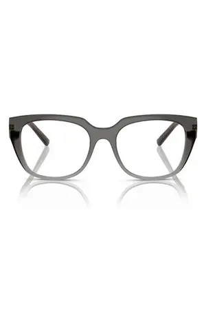 Dolce & Gabbana 53mm Square Optical Eyeglasses - Gradient Black/demo Lens