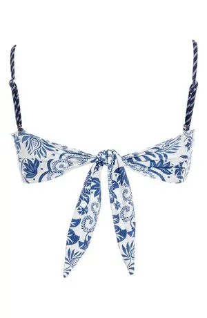 Agua Bendita Lace Batik Ring Bikini Top