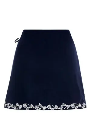 Agua Bendita Danina Batik Wrap Cover-up Skirt
