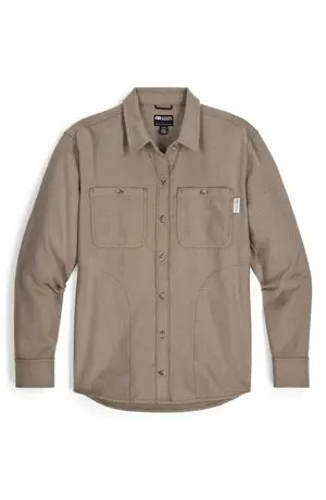 OUTDOOR RESEARCH Feedback Flannel Twill Overshirt - Sable