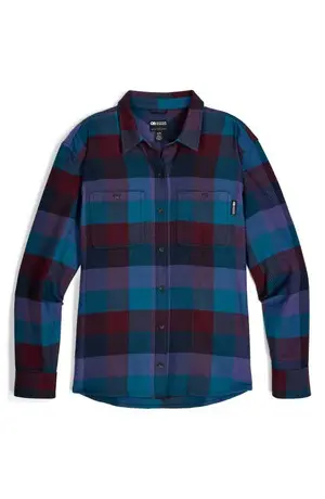 OUTDOOR RESEARCH Feedback Flannel Twill Overshirt - Winterberry Plaid
