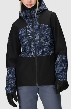 OUTDOOR RESEARCH Powderverse Waterproof Ski Jacket - Summit Granite Print/black