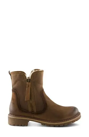 SPRING STEP SHOES Jovany Faux-fur Lined Ankle Boots - Tan