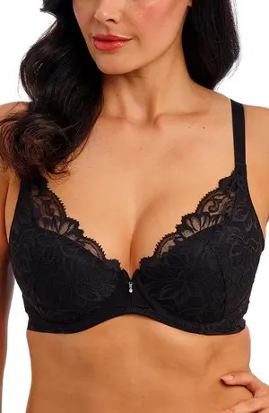 Wacoal Abellia Underwire Push-up Bra - Black