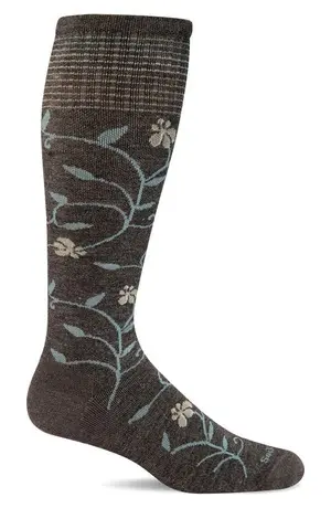 SOCKWELL Full Sun Wide Calf Compression Socks - Charcoal
