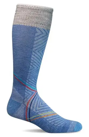 SOCKWELL Pulse Compression Knee High Socks - Cornflower
