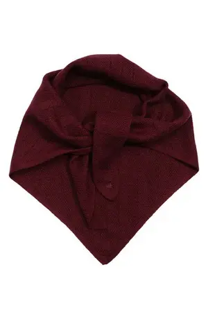 Ralph Lauren Chevron Knit Neckerchief - Dark Garnet